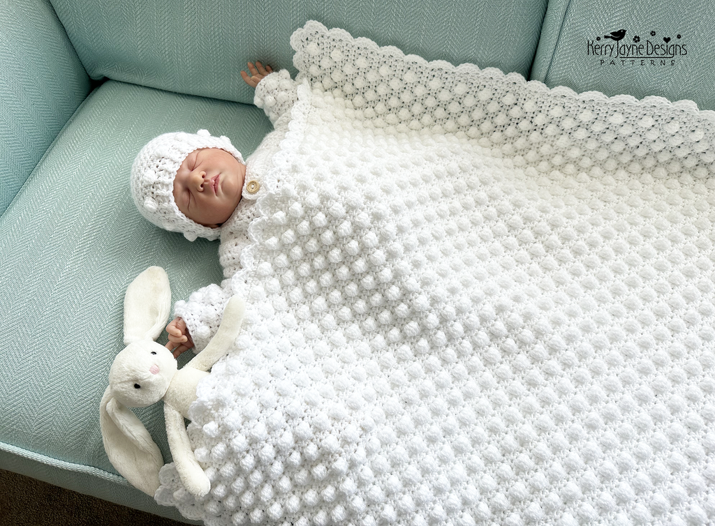 Bobbles on Parade Blanket Pattern UK – Kerry Jayne Designs Ltd