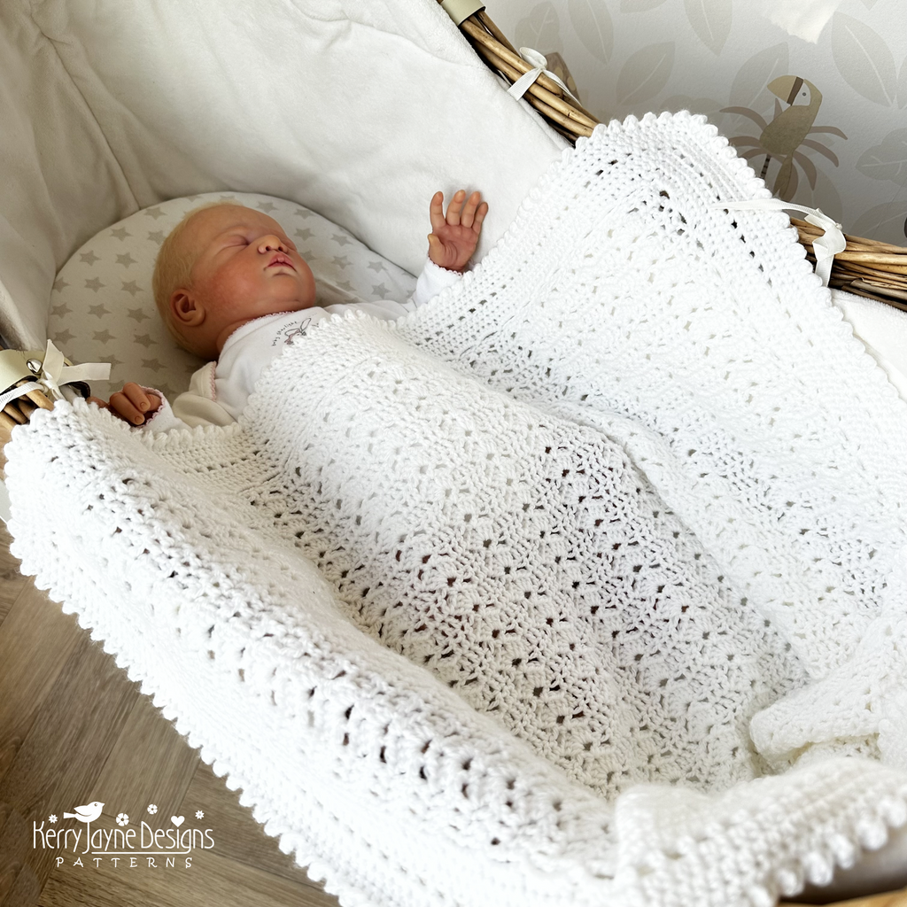 Queen Charlotte Blanket and Bonnet Crochet Pattern UK – Kerry Jayne ...
