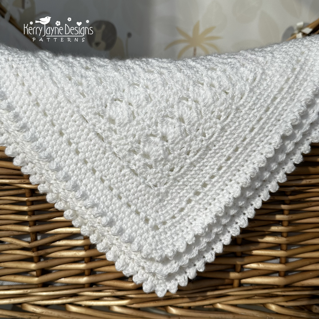 Queen Charlotte Blanket and Bonnet Crochet Pattern UK – Kerry Jayne ...