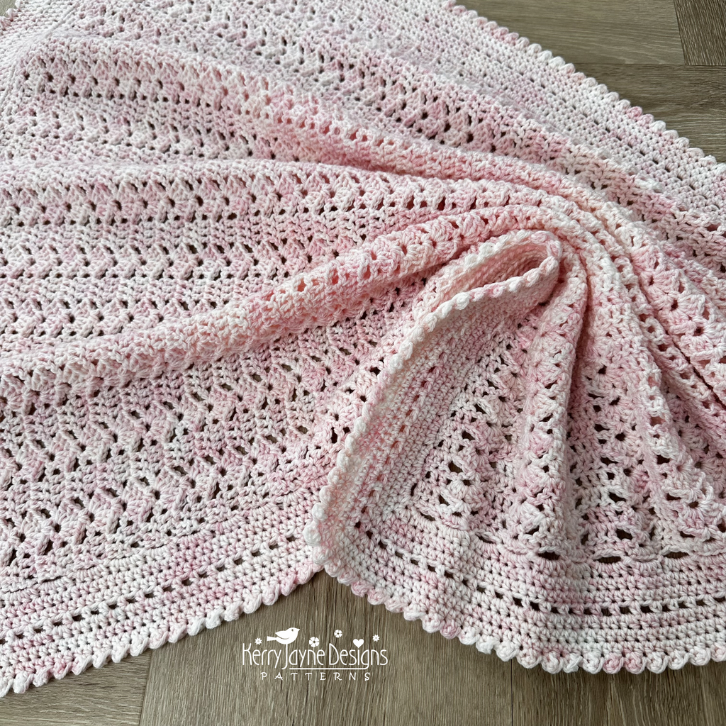 Queen Charlotte Blanket and Bonnet Crochet Pattern UK – Kerry Jayne ...