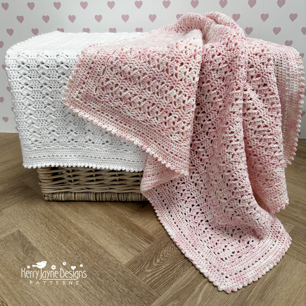 Queen Charlotte Blanket and Bonnet Crochet Pattern UK – Kerry Jayne ...