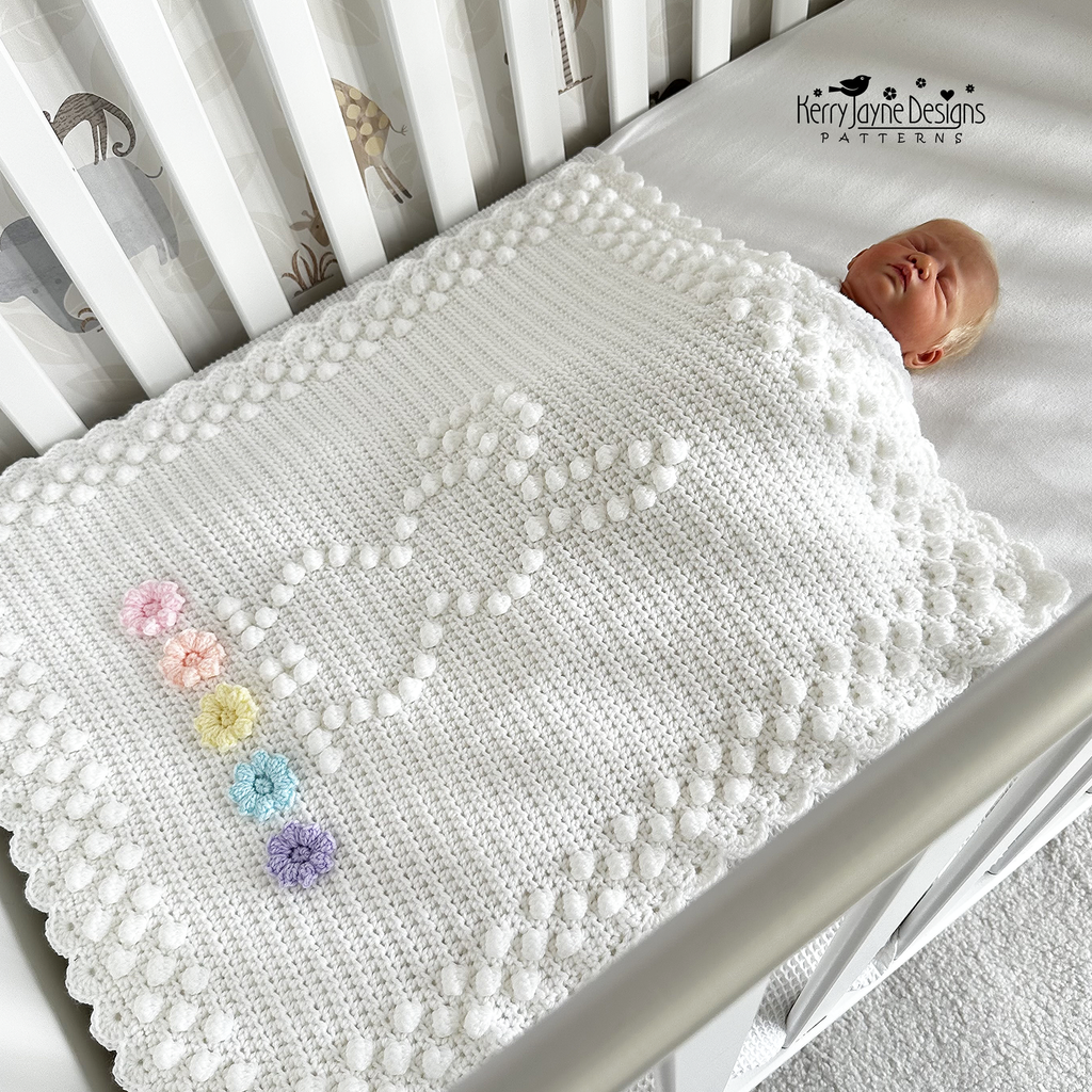 Flopsy Bunny Blanket Crochet Pattern USA – Kerry Jayne Designs Ltd