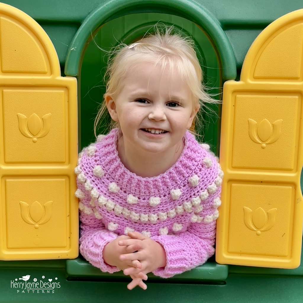 Nordic Hugs Childrens Jumper Crochet Pattern USA – Kerry Jayne Designs Ltd