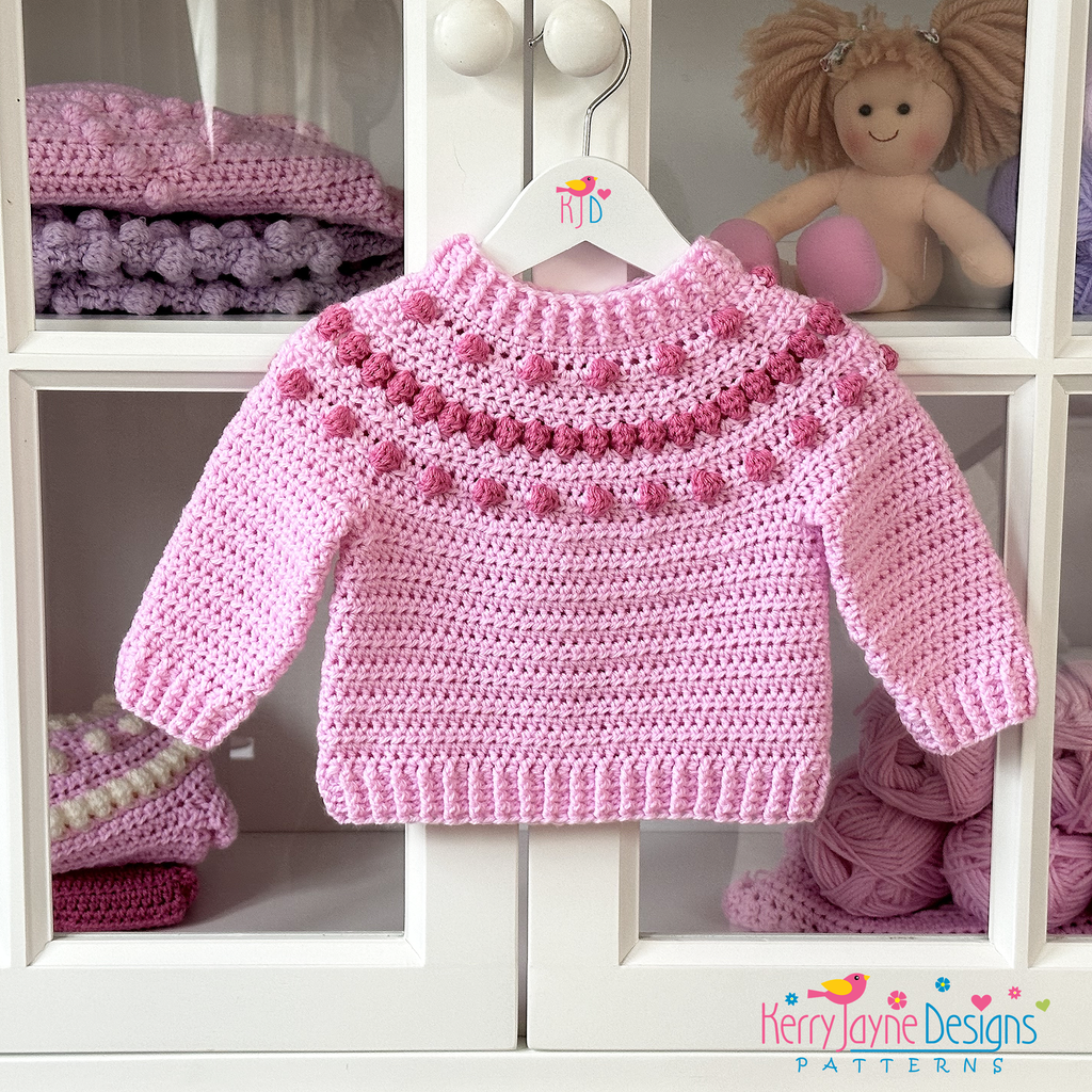 Nordic Hugs Childrens Jumper Crochet Pattern USA – Kerry Jayne Designs Ltd