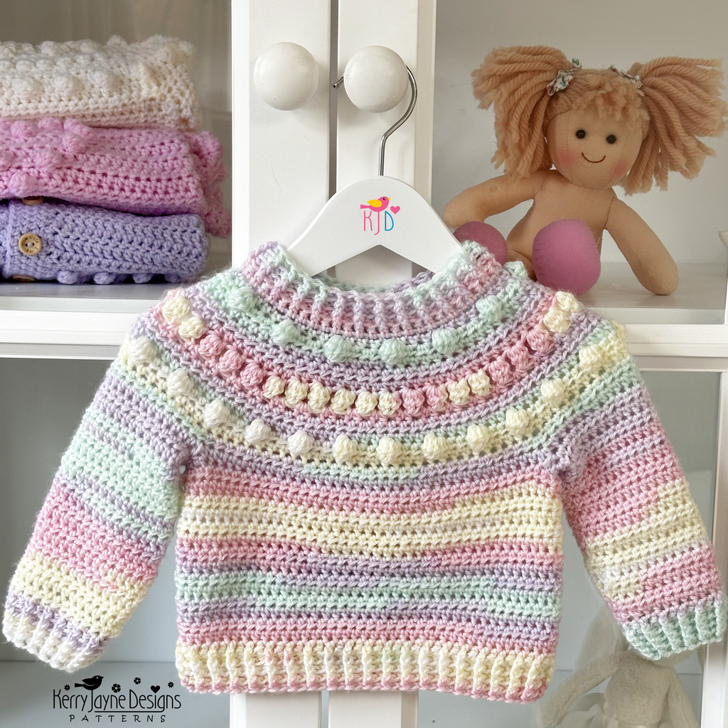 Nordic Hugs Childrens Jumper Crochet Pattern USA – Kerry Jayne Designs Ltd