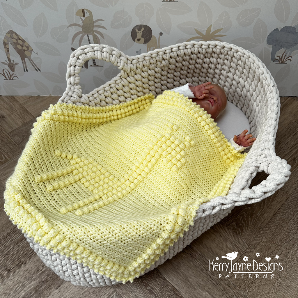 One Little Giraffe Blanket Crochet Pattern USA – Kerry Jayne Designs Ltd