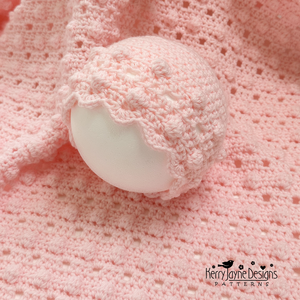 Peek-a-Boo Bobble Blanket and Hat Crochet Pattern UK – Kerry Jayne ...