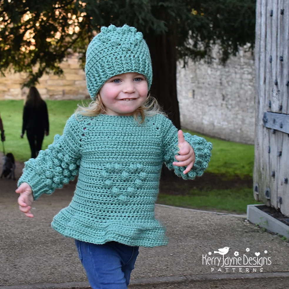 Bobble Love Hat Crochet Pattern UK – Kerry Jayne Designs Ltd