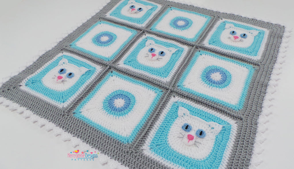 Cat Blanket Pattern UK – Kerry Jayne Designs Ltd