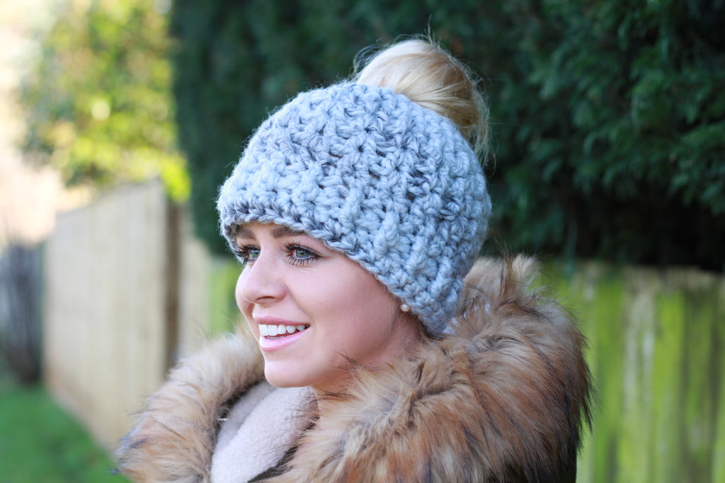 Fun Bun Beanie Crochet Pattern UK – Kerry Jayne Designs Ltd