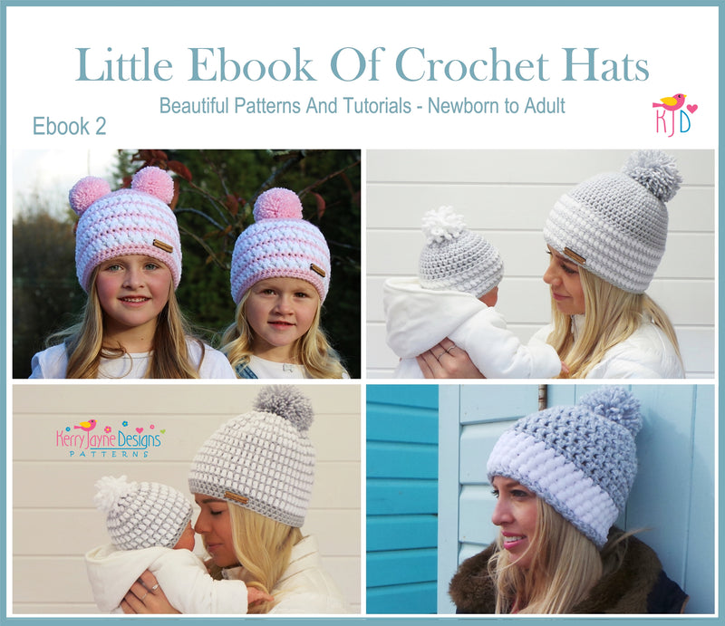 Little Ebook Of Crochet Hats 1 USA – Kerry Jayne Designs Ltd
