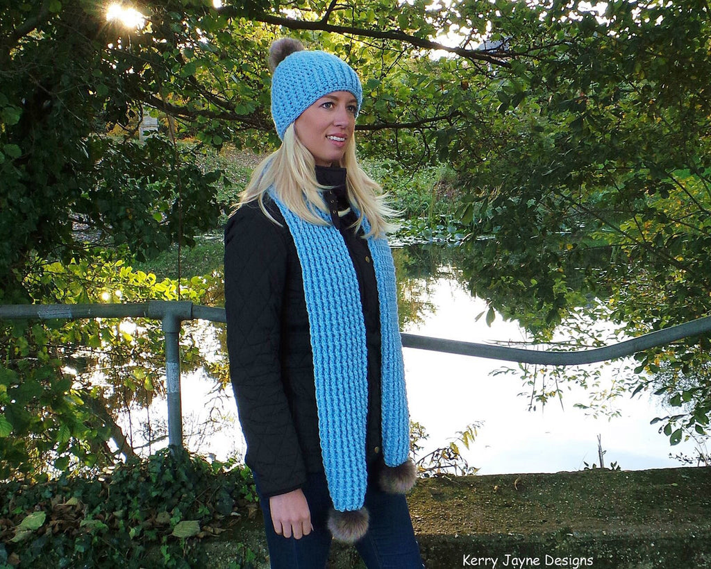Oslo Hat and Cowl Crochet Pattern USA – Kerry Jayne Designs Ltd
