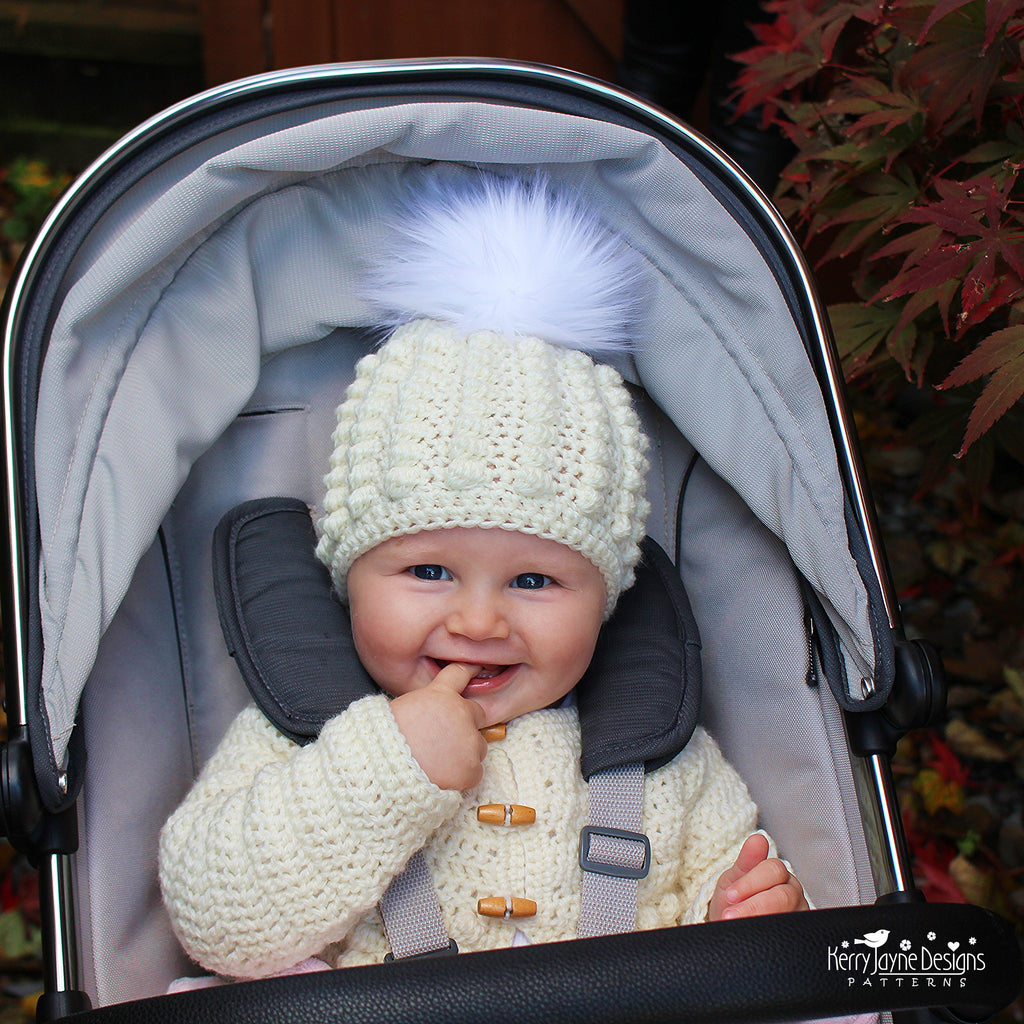 Pure Puffs Beanie Crochet Pattern UK – Kerry Jayne Designs Ltd