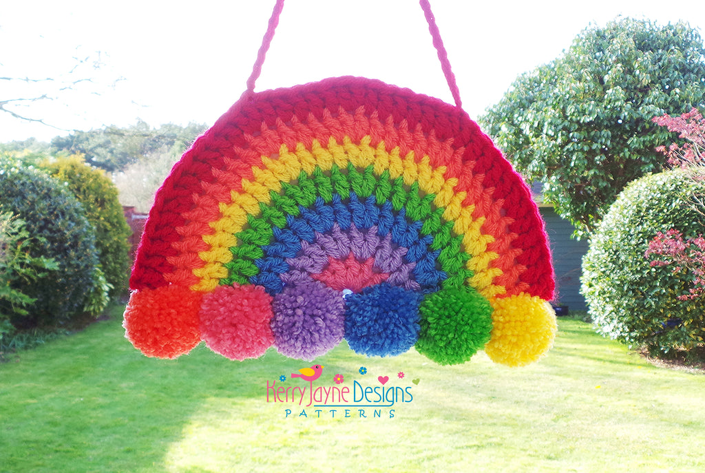 Rainbow Crochet Pattern UK - Free pattern – Kerry Jayne Designs Ltd