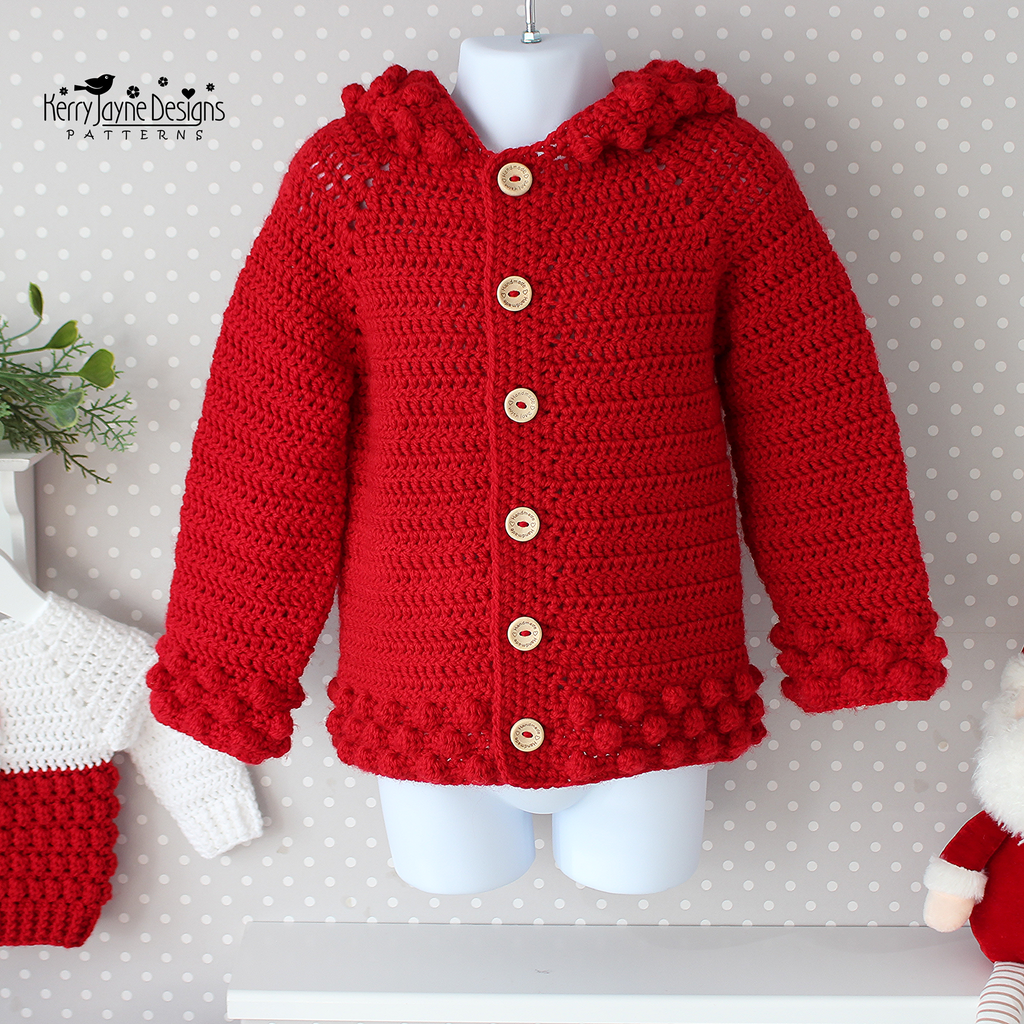 Puff Perfection Hoodie Crochet Pattern UK – Kerry Jayne Designs Ltd