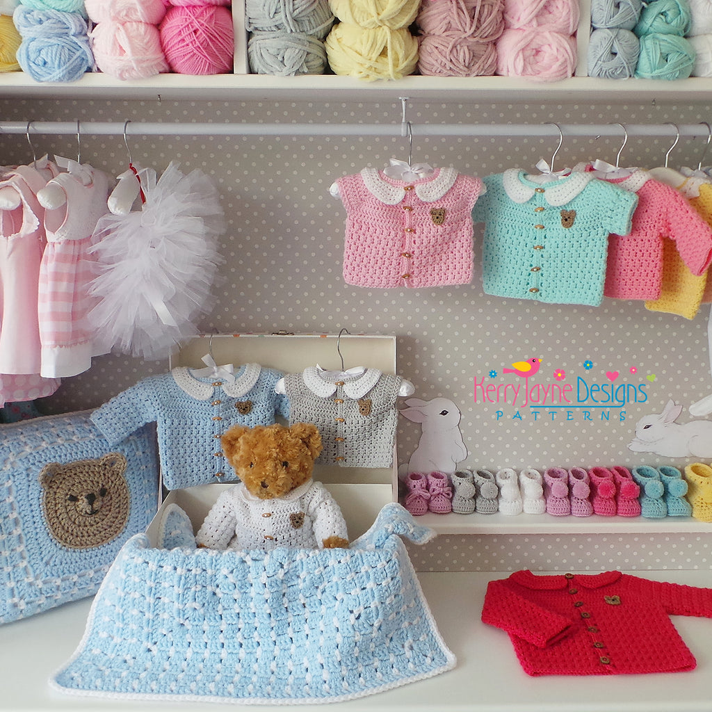 Tiny Ted Waistcoat and Cardigan UK – Kerry Jayne Designs Ltd