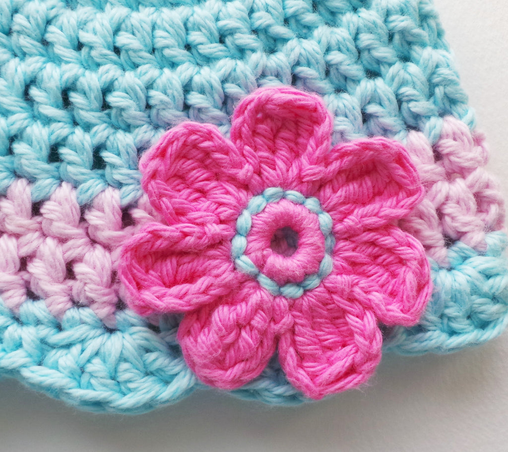 Free Crochet Flower Pattern For Baby Hats | Best Flower Site
